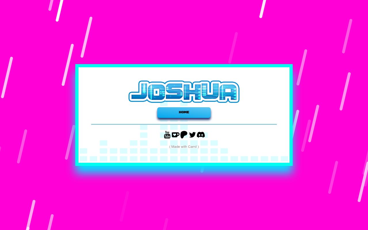 Joshua's Carrd! 💙